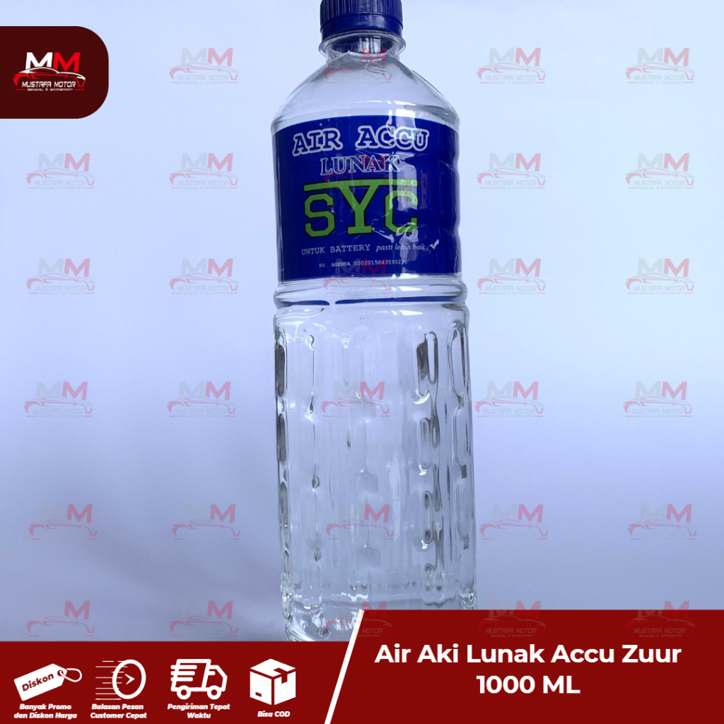 Jual Air Aki - Air Accu Lunak - Air Aki tambah 1000 ML 1 LITER Cairan ...