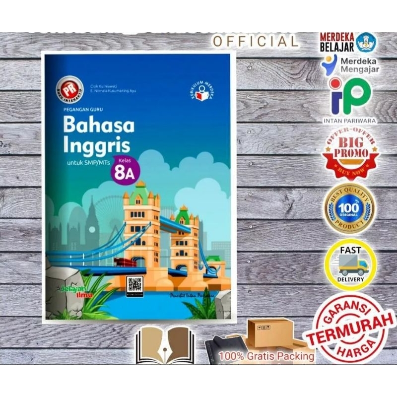 Jual diskon Buku lks pr interaktif bahasa inggris kelas VIII, 8 semester 1 tahun 2023 kurikulum ...