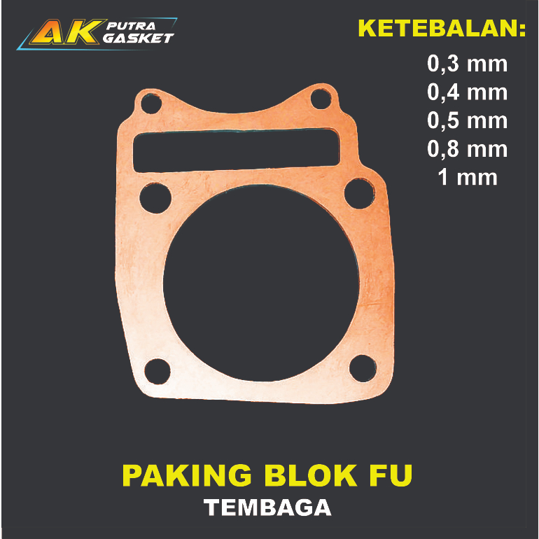 Jual Paking Blok FU Tembaga / Packing Perpak Gasket Suzuki Satria FU | Shopee Indonesia