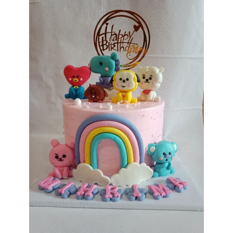 Jual BTS BT21 Birthday Cake / Kue Ulang Tahun BT21 | Shopee Indonesia