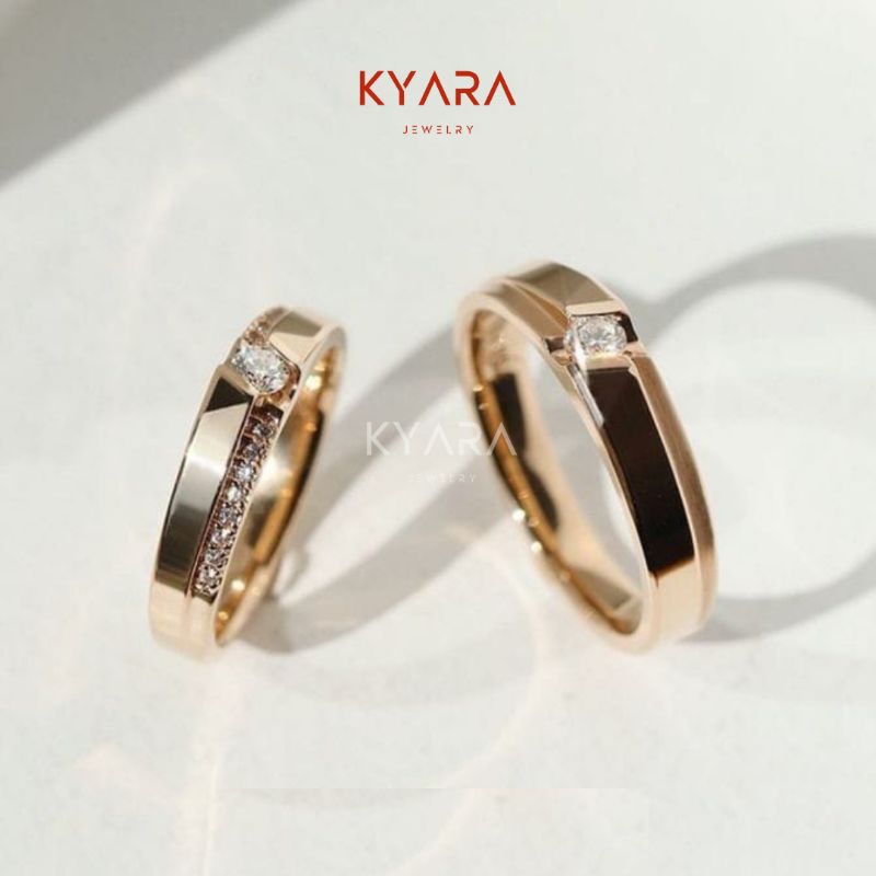 Jual Cincin Nikah Lamaran Tunangan Kawin Couple Perak Palladium Platinum Emas K154 | Shopee ...