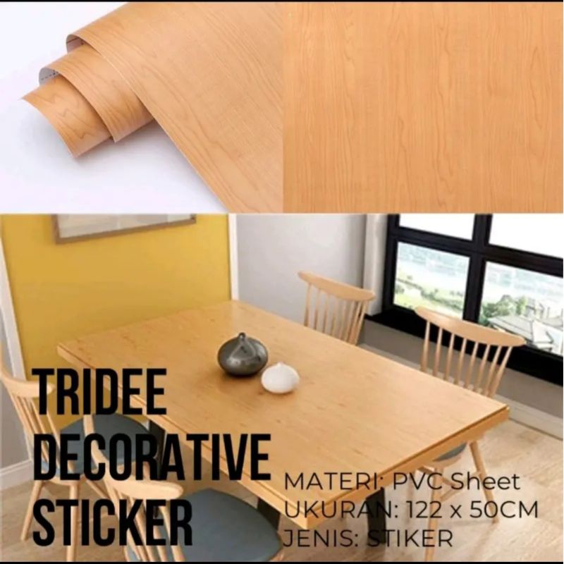 Jual Stiker Kayu Stiker Serat kayu Wallpaper Dinding Stiker Pintu ...