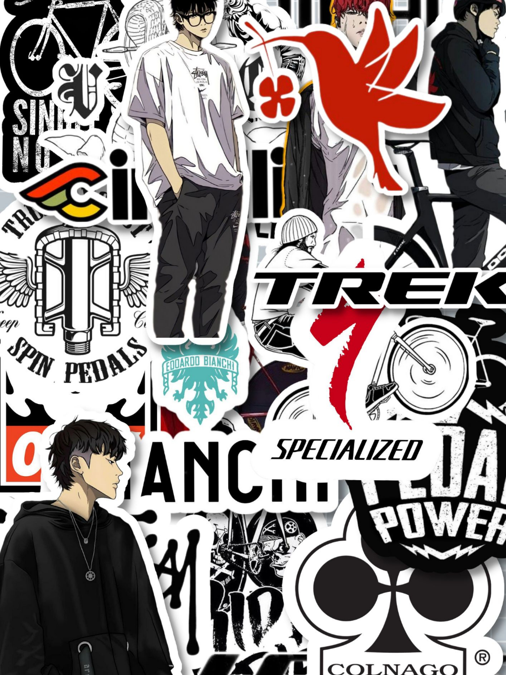 Jual STIKER STICKER VINYL AESTHETIC MURAH 18PCS STICKER FIXED GEAR JAY ...