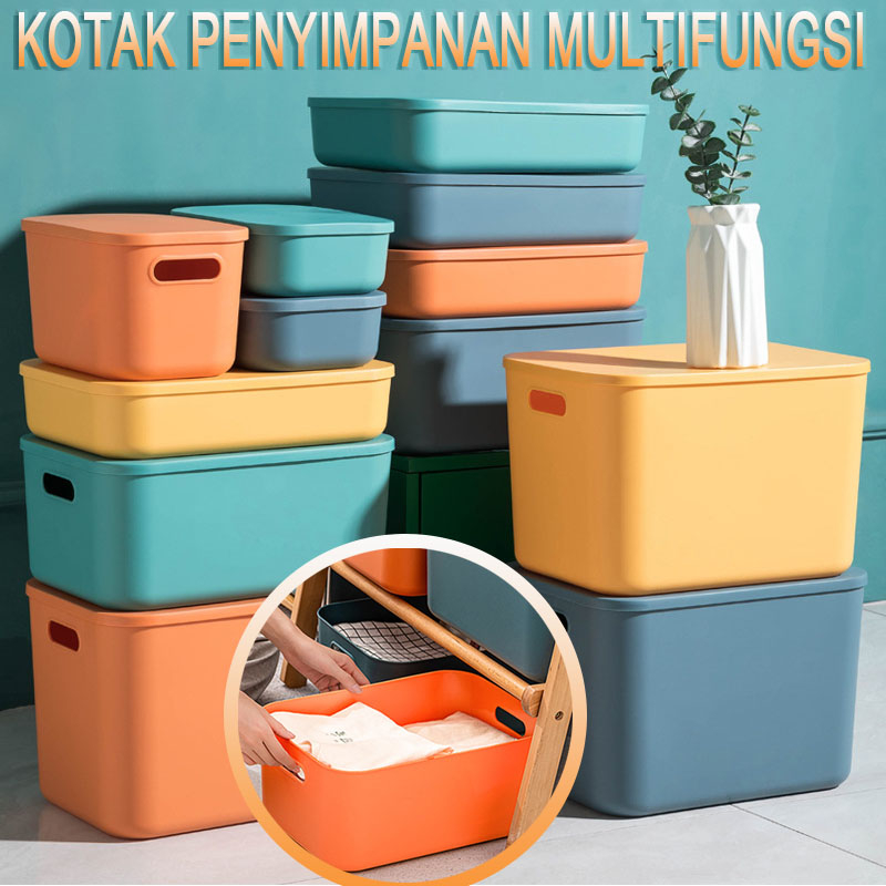 Jual Storage Box dengan tutup/Container Keranjang Penyimpanan/Organizer ...