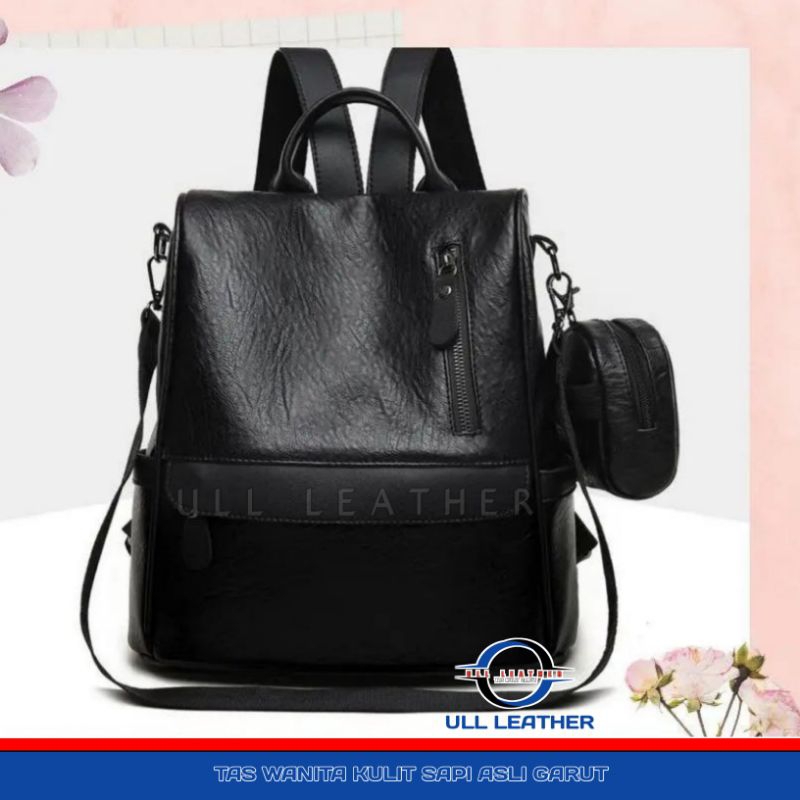 Jual Tas Ransel Wanita Asli Dari Bahan Kulit Sapi Ull343 | Shopee Indonesia