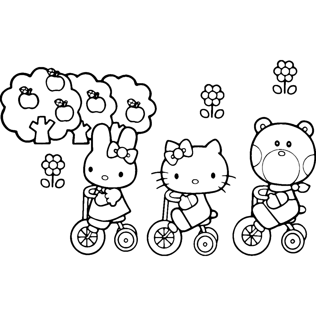 Jual Gambar Sketsa Mewarnai / Hello Kitty / Part 2 / Gambar Sketsa ...