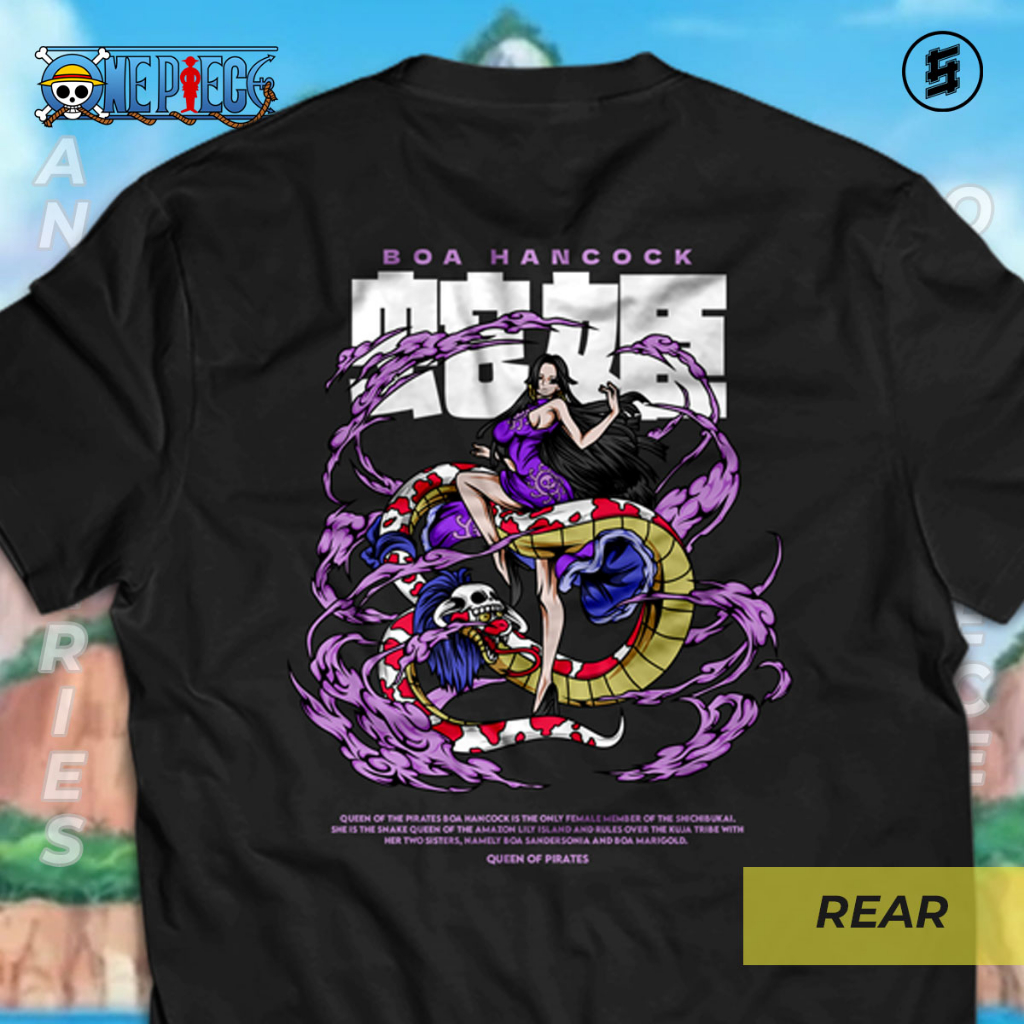 Jual Kaos Boa Hancock One Piece Tshirt Cotton Combed 24s Shopee