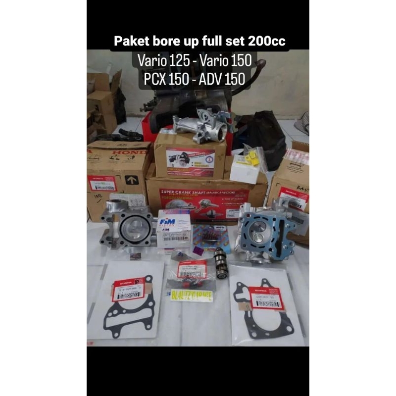 Jual Paket bore up 200cc Vario 125/150, PCX 150, ADV 150 | Shopee Indonesia