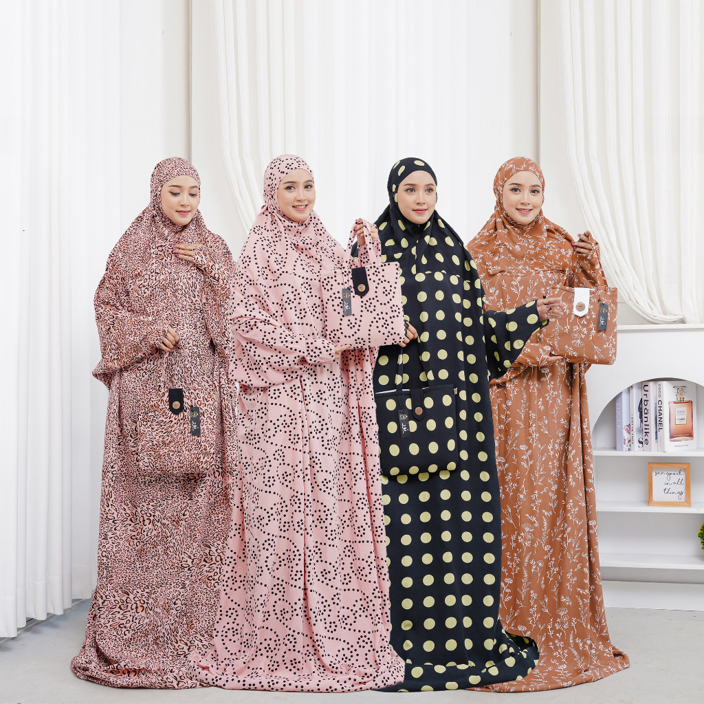 Jual Nurhd Mukena Hadramaut Rayon Terusan Motif Namira | Shopee Indonesia