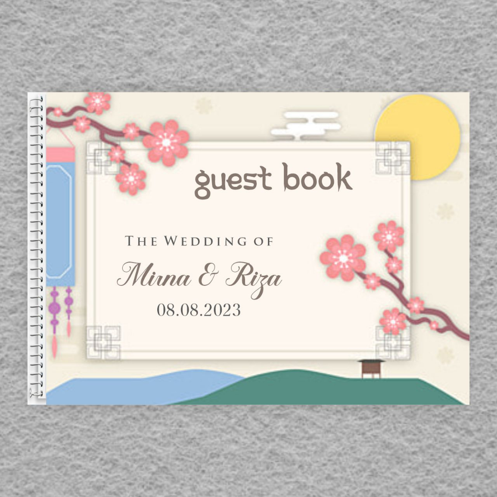Jual Buku Tamu Pernikahan CUSTOM / wedding Guest Book / wedding book ...