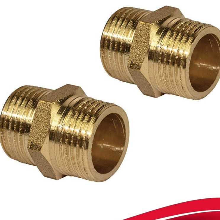 Jual double nepel 3/8" x 3/8" - double nepel otomatis sanyo 3/8" x 3/8" double nepel kuningan 3/ ...