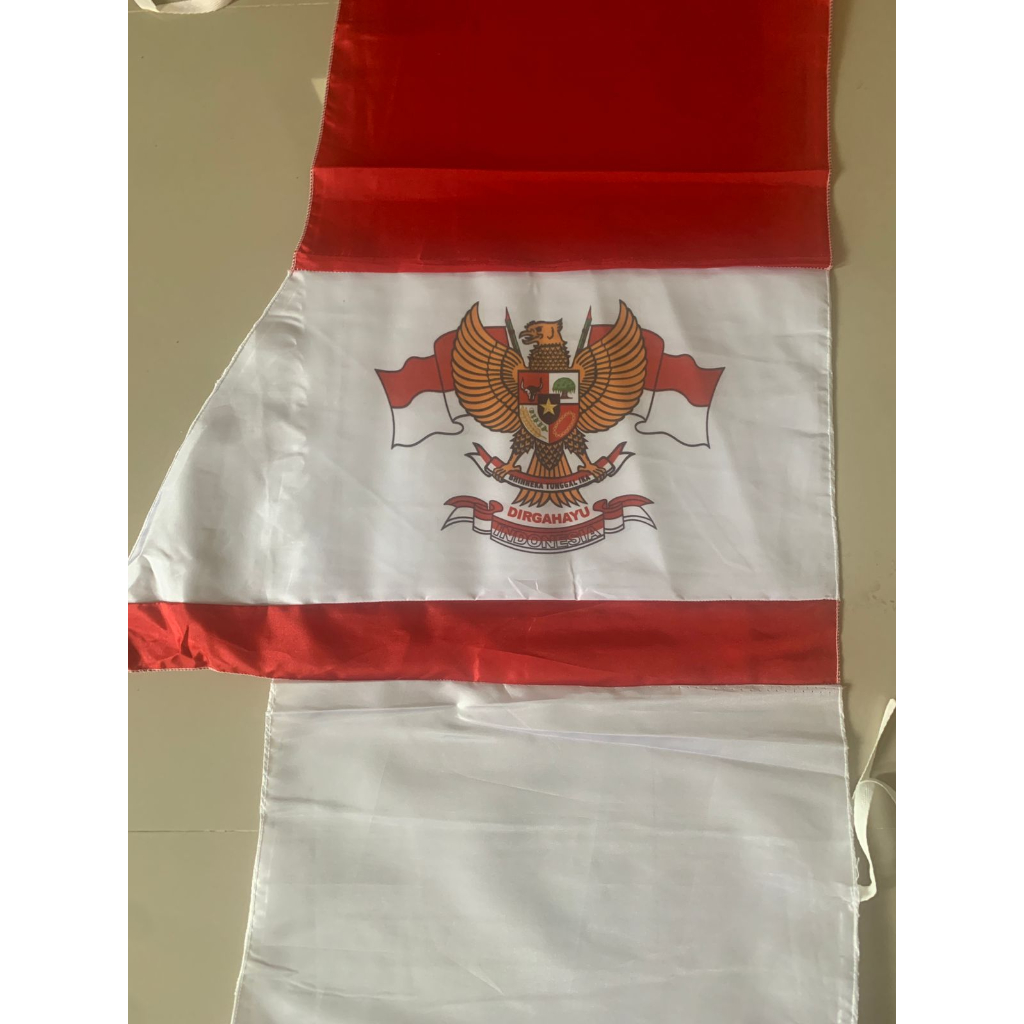 Jual BENDERA UMBUL UMBUL LAYUR MERAH PUTIH WARNA SABLON GARUDA 3 4 5 METER | Shopee Indonesia