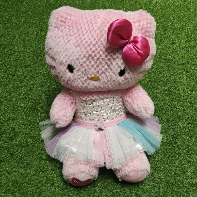 Jual Boneka kucing Hello Kitty Waffle Texture Ballerina Gown Original ...