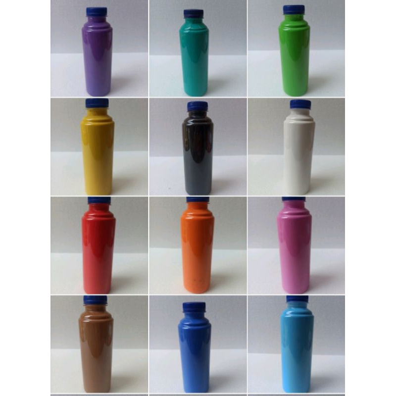 Jual Cat air kemasan botol 250ml/cat lukis sterofoam, kertasdan kanvas ...