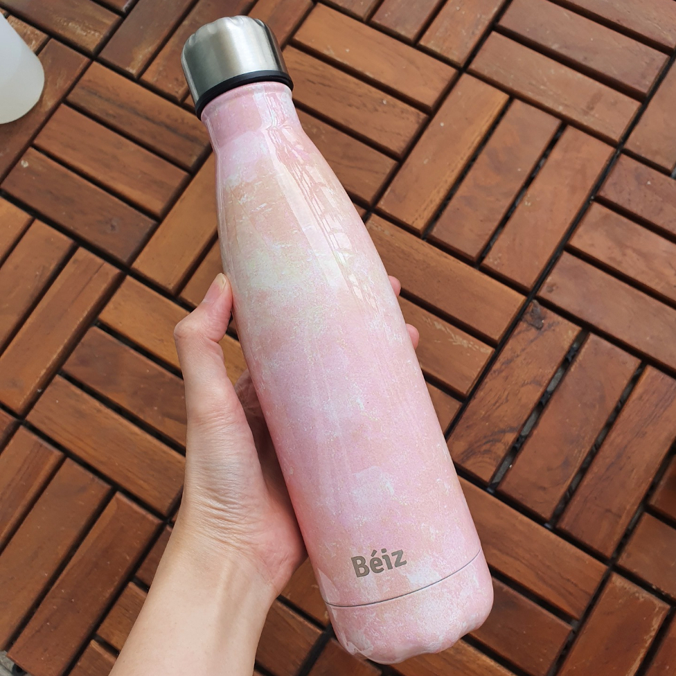 Jual Pink Marble 500ML- Beiz Marble Botol Air Minum Stainless Steel ...