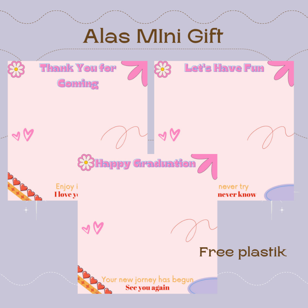 Jual Alas mini gift / alas packing / alas accessoris / alas kertas ...