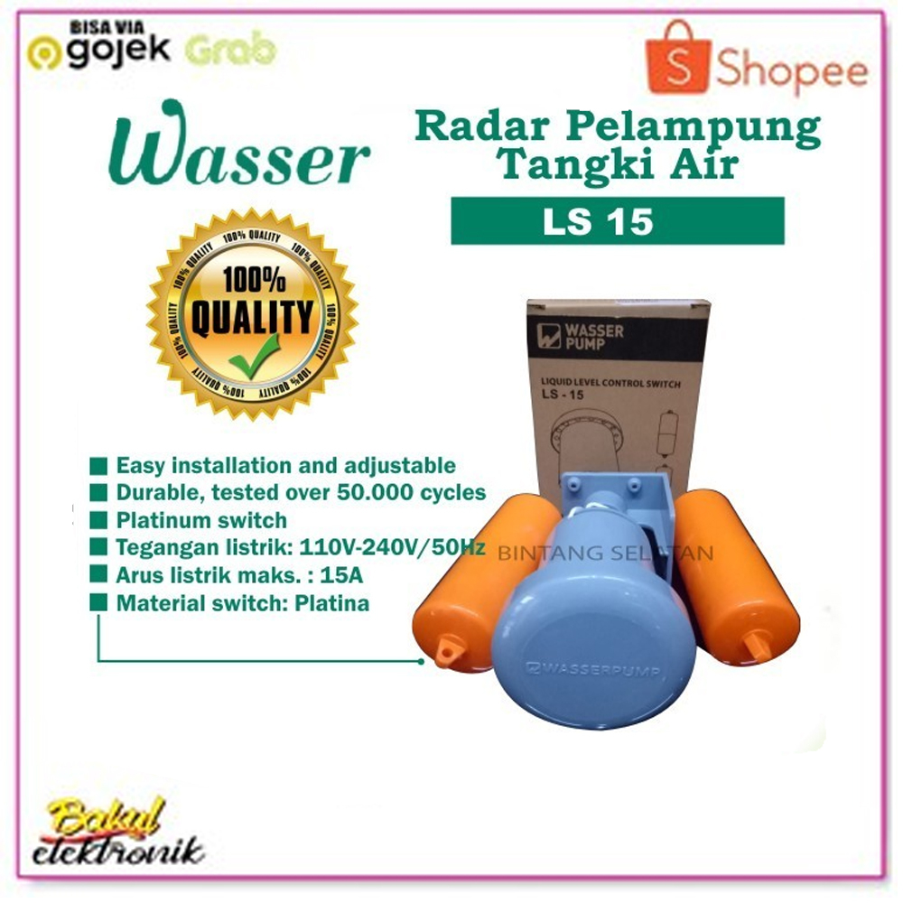 Jual Radar Pelampung Tangki Air Toren Wasser LS-15 - Otomatis | Shopee ...