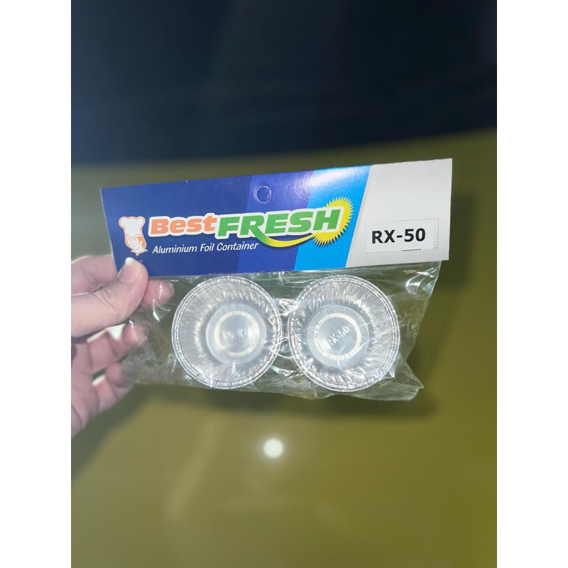 Jual Alumunium Foil RX50 / Alu Tray Rx 50 / cup kecil Rx50 TANPA TUTUP @10pcs (berat : 30gr ...