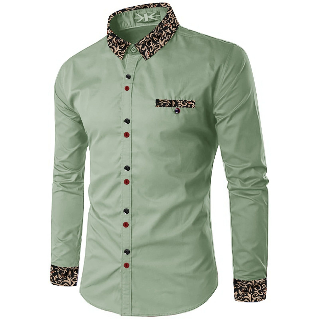 Jual Baju Kemeja Hem Riko Fashion Atasan Lengan Panjang Pria | Shopee ...