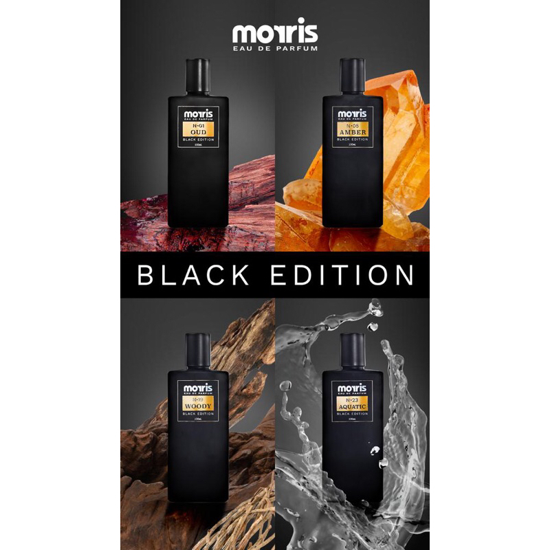 Jual MORRIS BLACK EDITION EAU DE PARFUM 100ML - PARFUM MORRIS BLACK EDITION | Shopee Indonesia