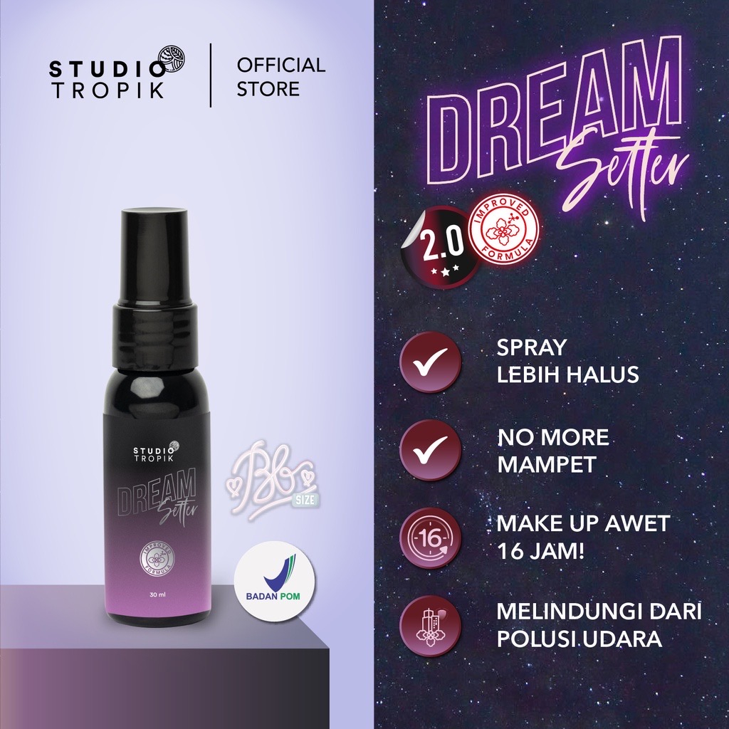 Jual STUDIO TROPIK Dream Pollution Protection Make-up Setting Spray ...