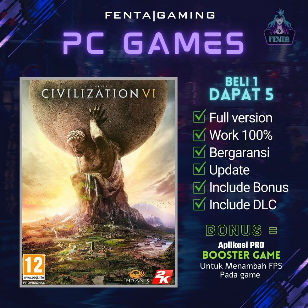 Jual SID MEIERS CIVILIZATION VI DIGITAL DELUXE - GAME PC - GAME LAPTOP ...