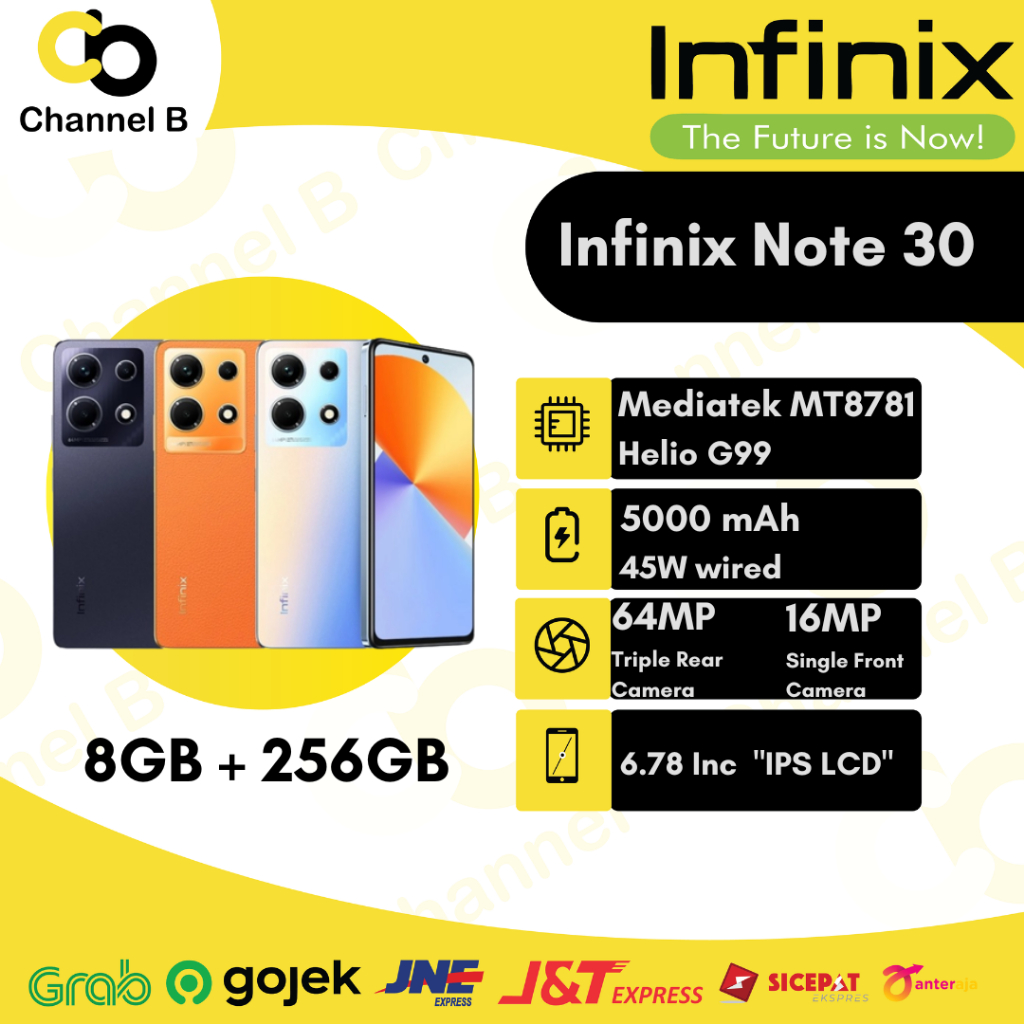 Jual Infinix Note 30 X6833B - ( Ram 8GB + Rom 256GB ) - Garansi Resmi ...