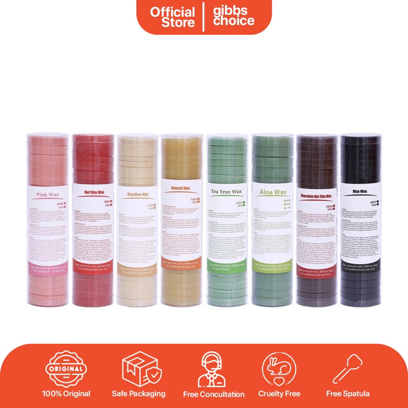 Jual GIBBS Waxing / Hard Wax Block Round / Pencabut Bulu (500gr ...