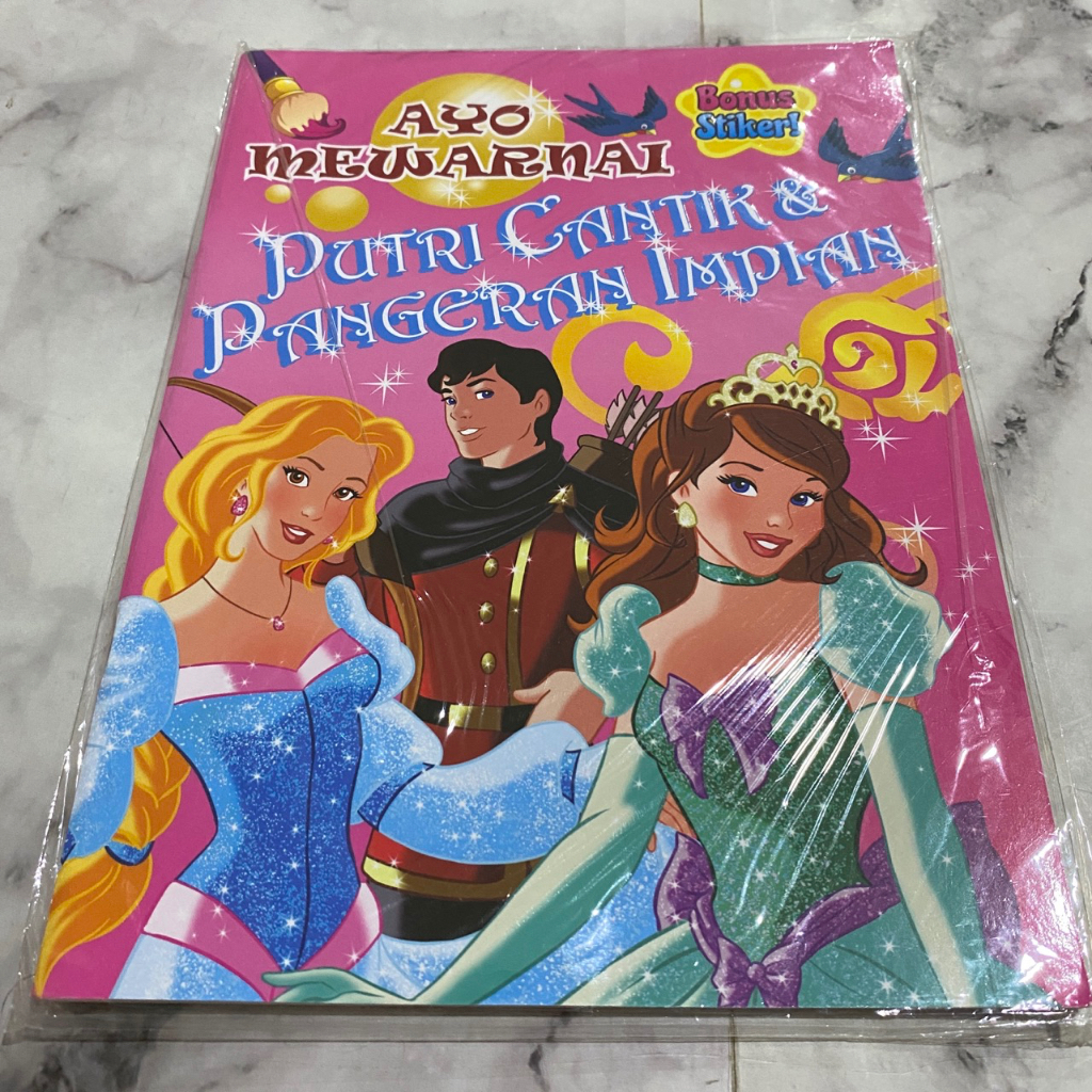 Jual buku aktivitas anak disney princess coloring book buku cerita dan mewarnai activity book ...