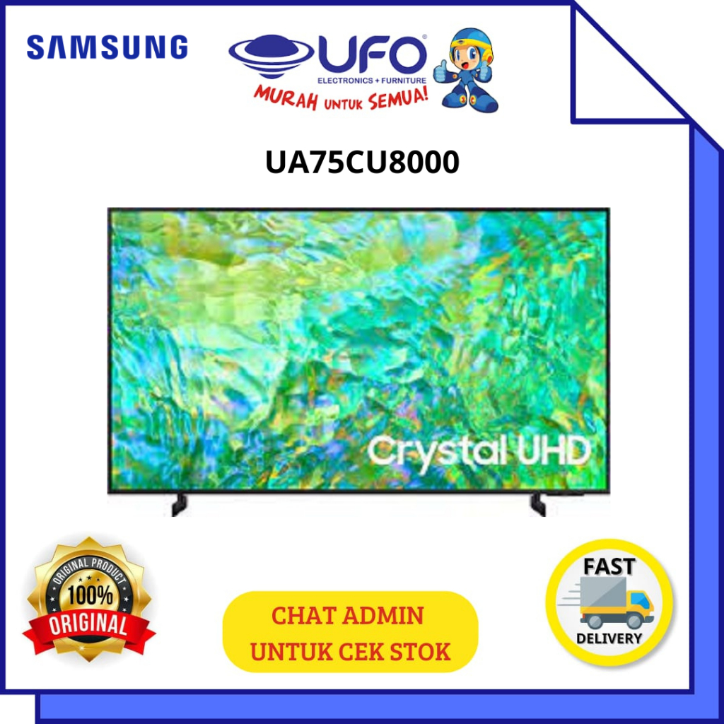 Jual SAMSUNG UA75CU8000 LED TV SMART 4K UHD 75 INCH | Shopee Indonesia