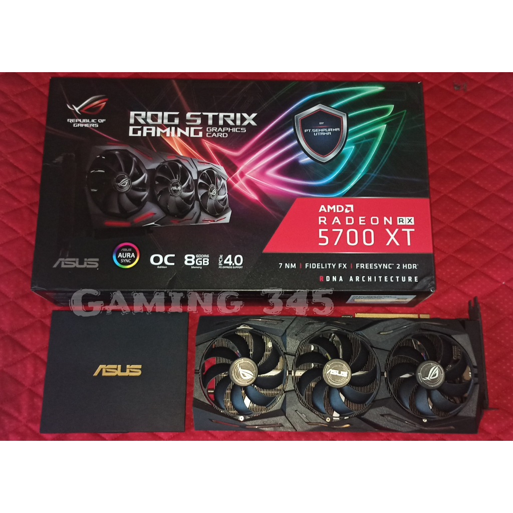 Jual Asus ROG Strix RX 5700 XT 8 Gb GDDR6 - (Vram Micron) | Shopee ...