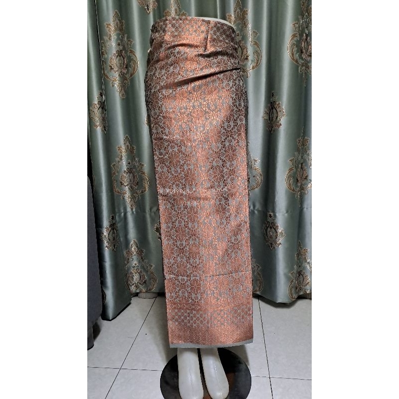 Jual hijau ijo sage olive kain rok span bawahan setelan songket lilit ...
