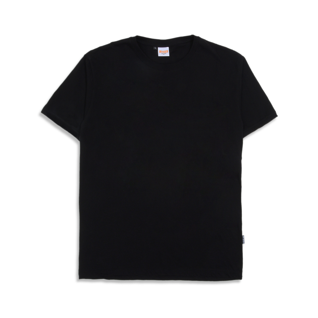 Jual REASER PLAIN - Hitam JetBlack Basic Kaos Polos | Shopee Indonesia