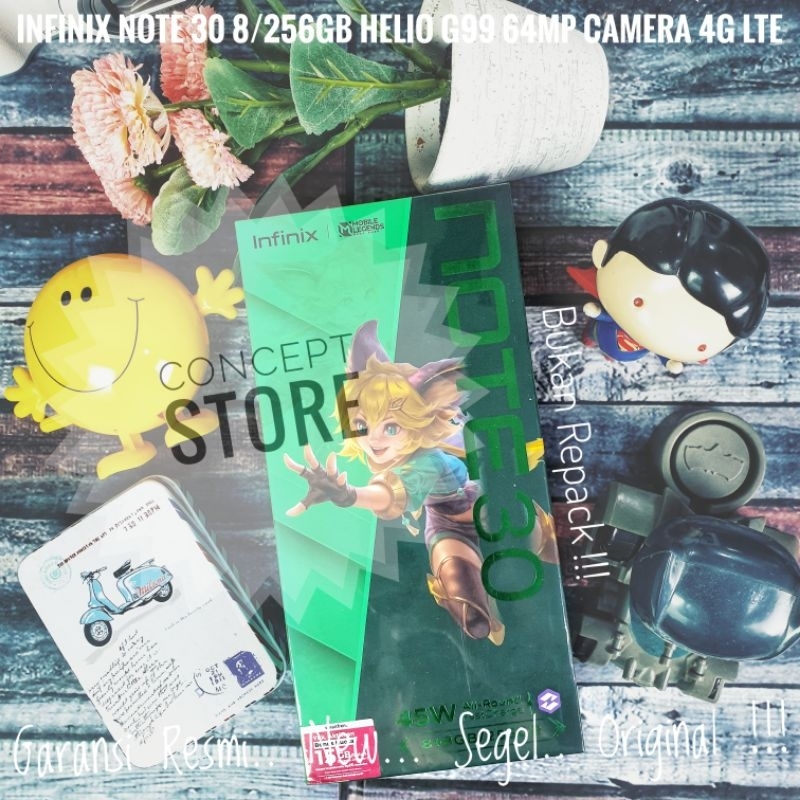 Jual Infinix Note 30 8/256 GB Helio G99 64MP Camera 4G LTE.. Garansi ...