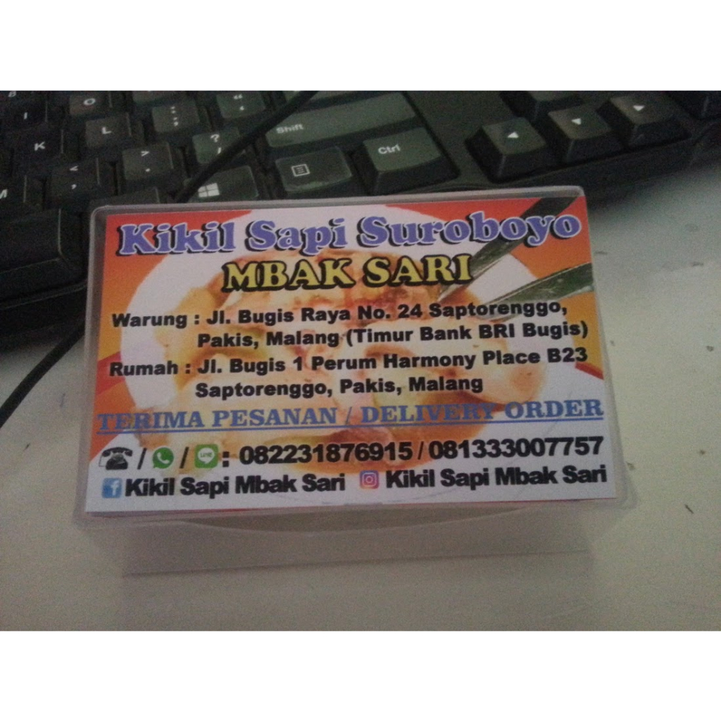 Jual Kartu Nama 1 Sisi 2 Sisi Bussiness Card Cetak Kartu Member Loyalty ...