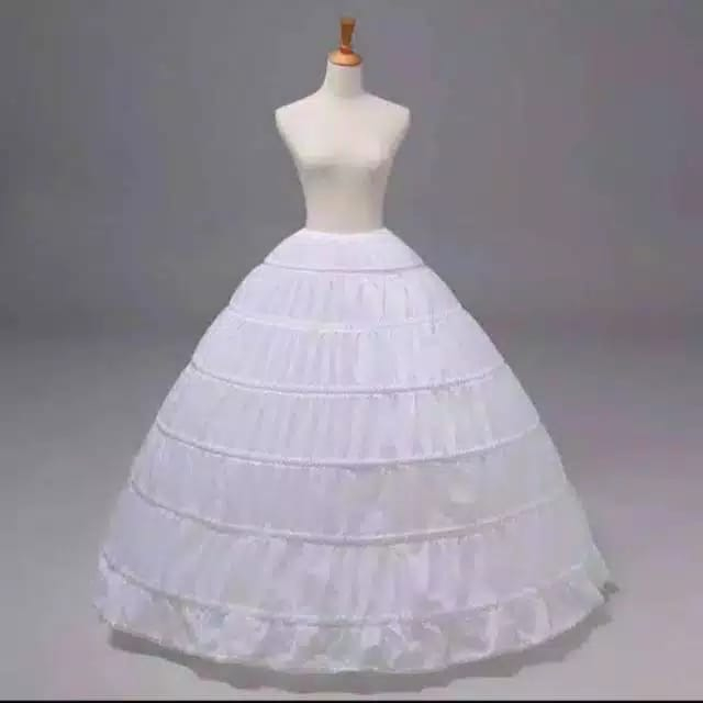 Jual PETTICOAT PETIKUT PETIKOT WEDDING DRESS 6 RING PENGEMBANG GAUN ...