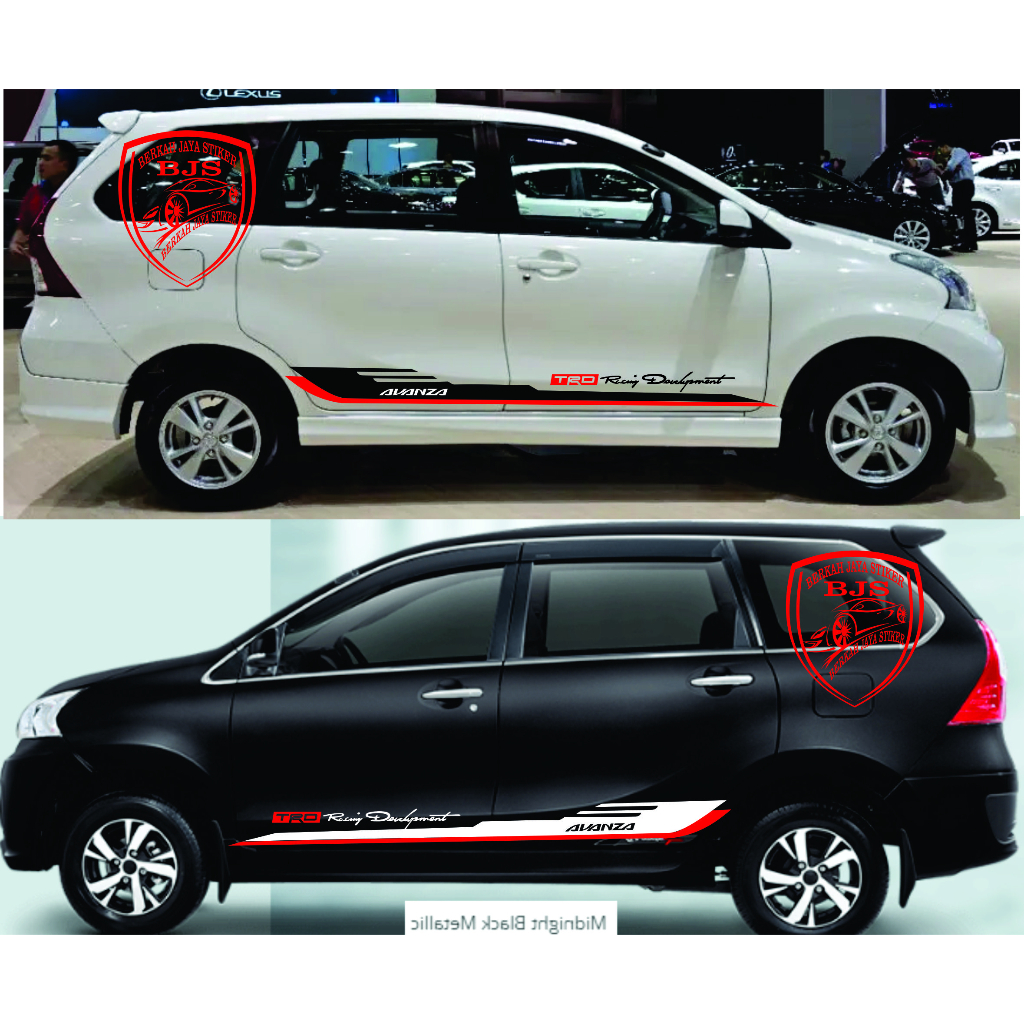 Jual STIKER MOBIL AVANZA ALL NEW VELOZ LIST MINIMALIST BODY MOBIL ...