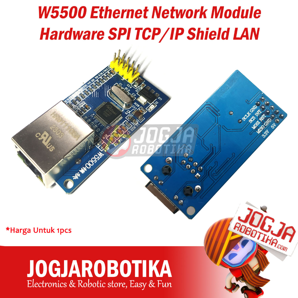 Jual W5500 Ethernet Network Module Hardware SPI TCP/IP Shield LAN for ...