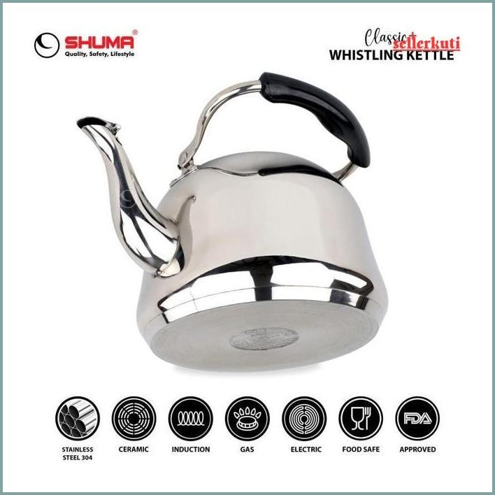 Jual Whistling Kettle (Teko Bunyi) 4 liter Stainless Steel Shuma ...
