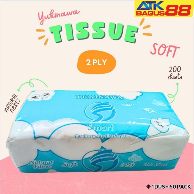 Jual Tissue/Tissue Yukinawa 2 Ply/Tissue Wajah 200 Sheets/tisu murah ...