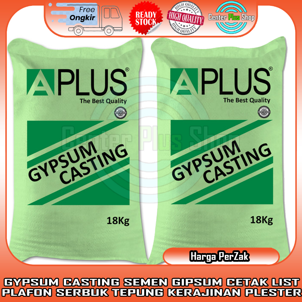Jual GYPSUM APLUS CASTING SEMEN GYPSUN 1 ZAK GIPSUM GIPSUN A PLUS CETAK ...