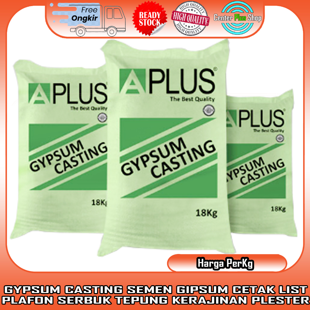 Jual Gypsum Aplus Casting Semen Gypsun 1 Kg Ecer Gipsum Gipsun A Plus ...