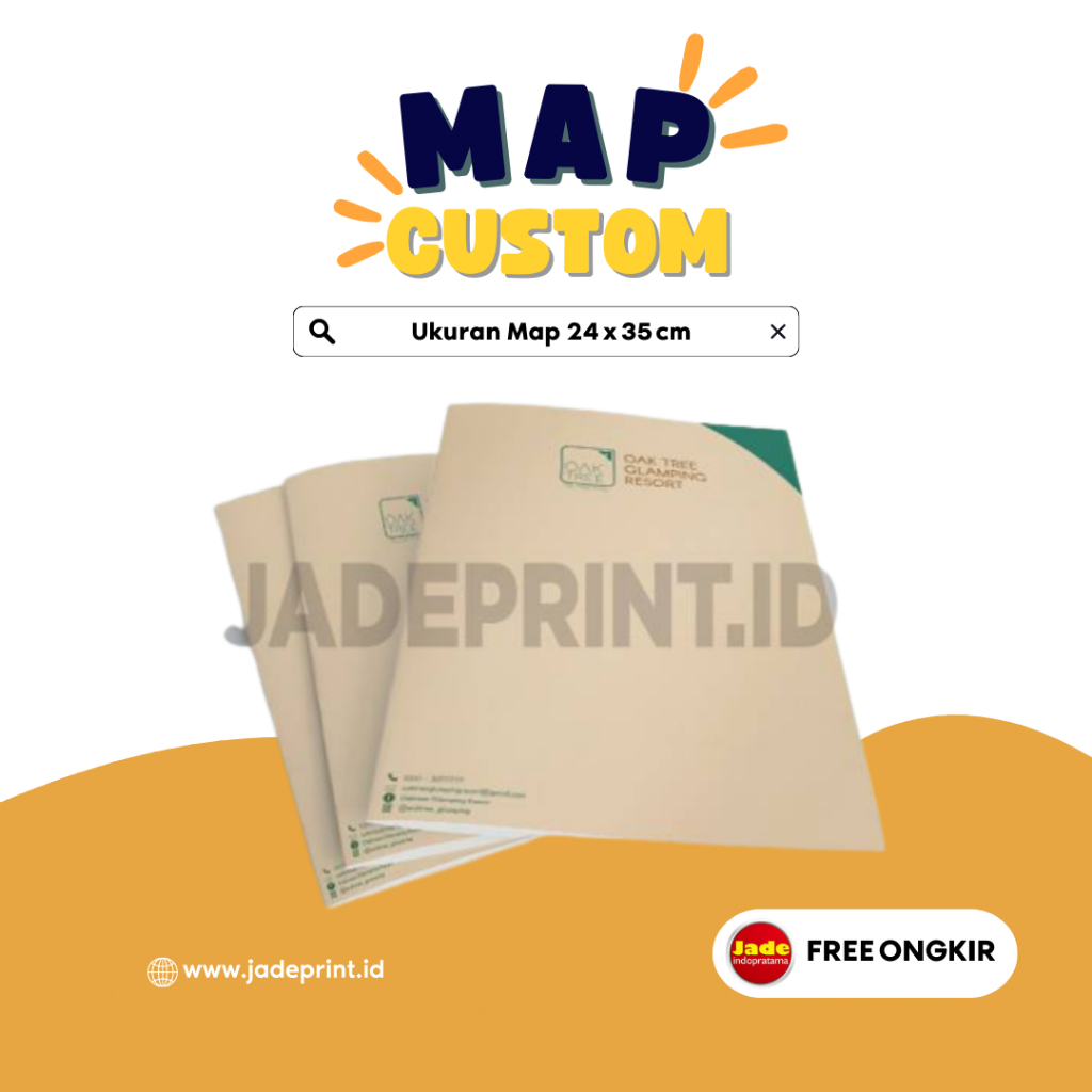 Jual [Minim 50 pcs] Map Dokumen Custom A4 Map Kertas Map Ijazah Map ...