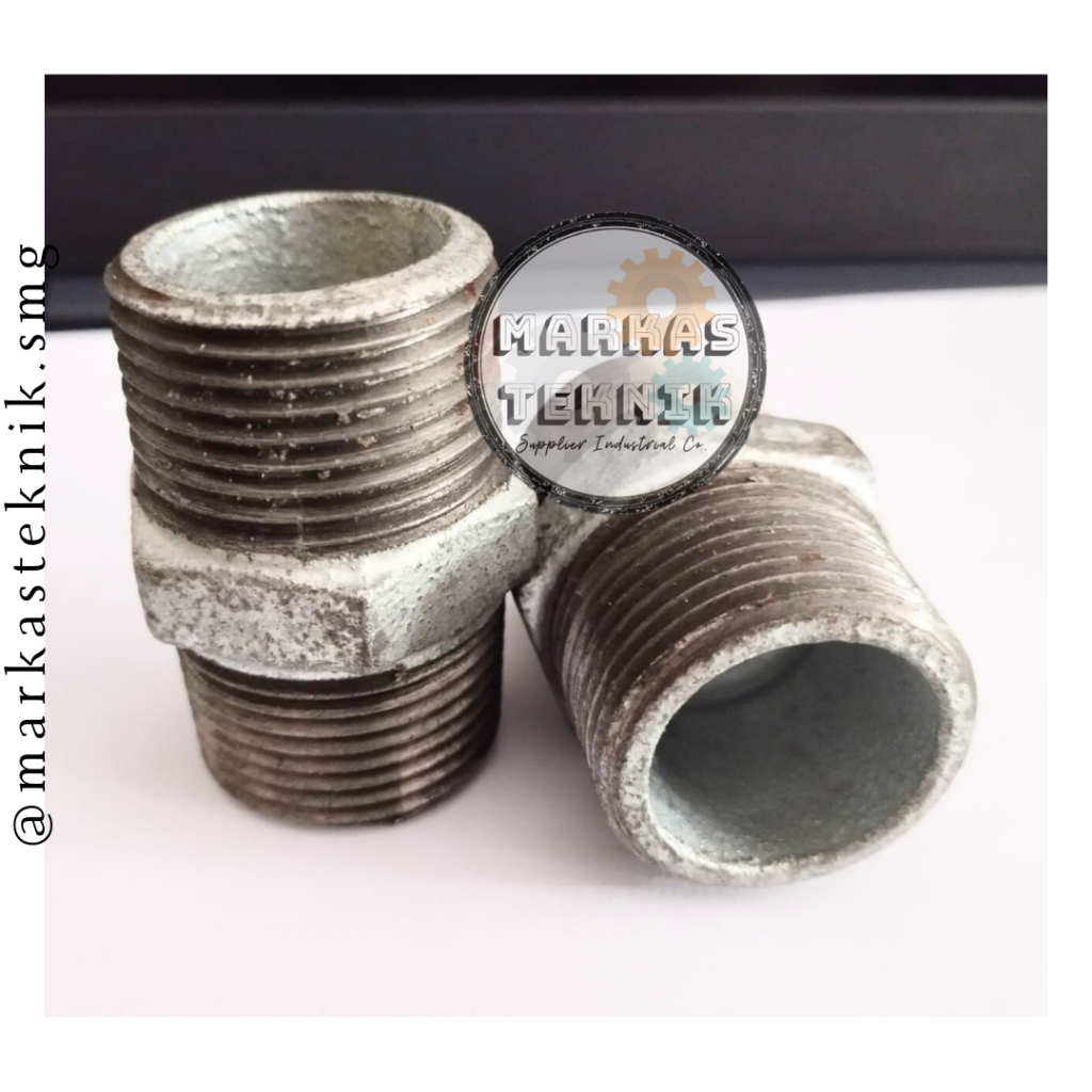 Jual DOUBLE NEPEL 1" GALVANIS / Double Nipple Nepple GALVANIS 1 Inch | Shopee Indonesia