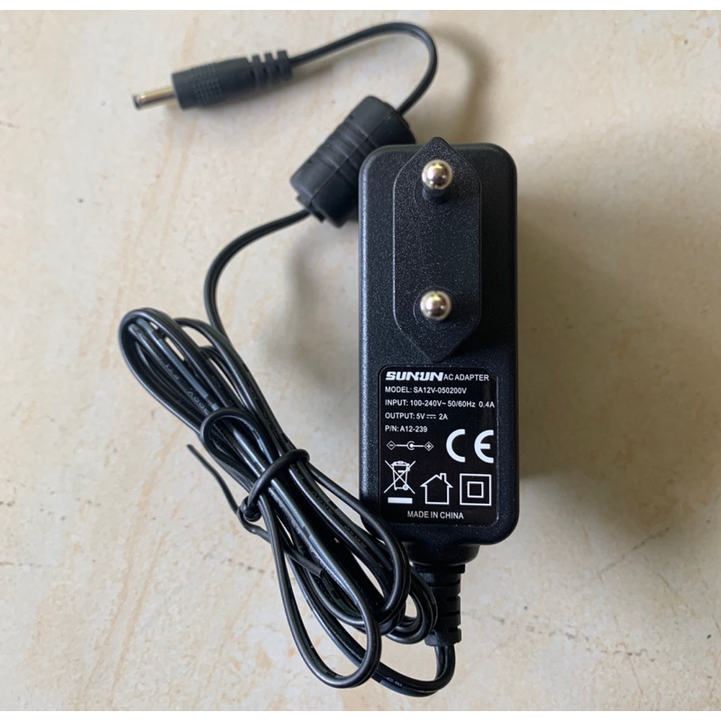 Jual Adaptor 5v 2a Adaptor 5volt 2amper merek sunun | Shopee Indonesia