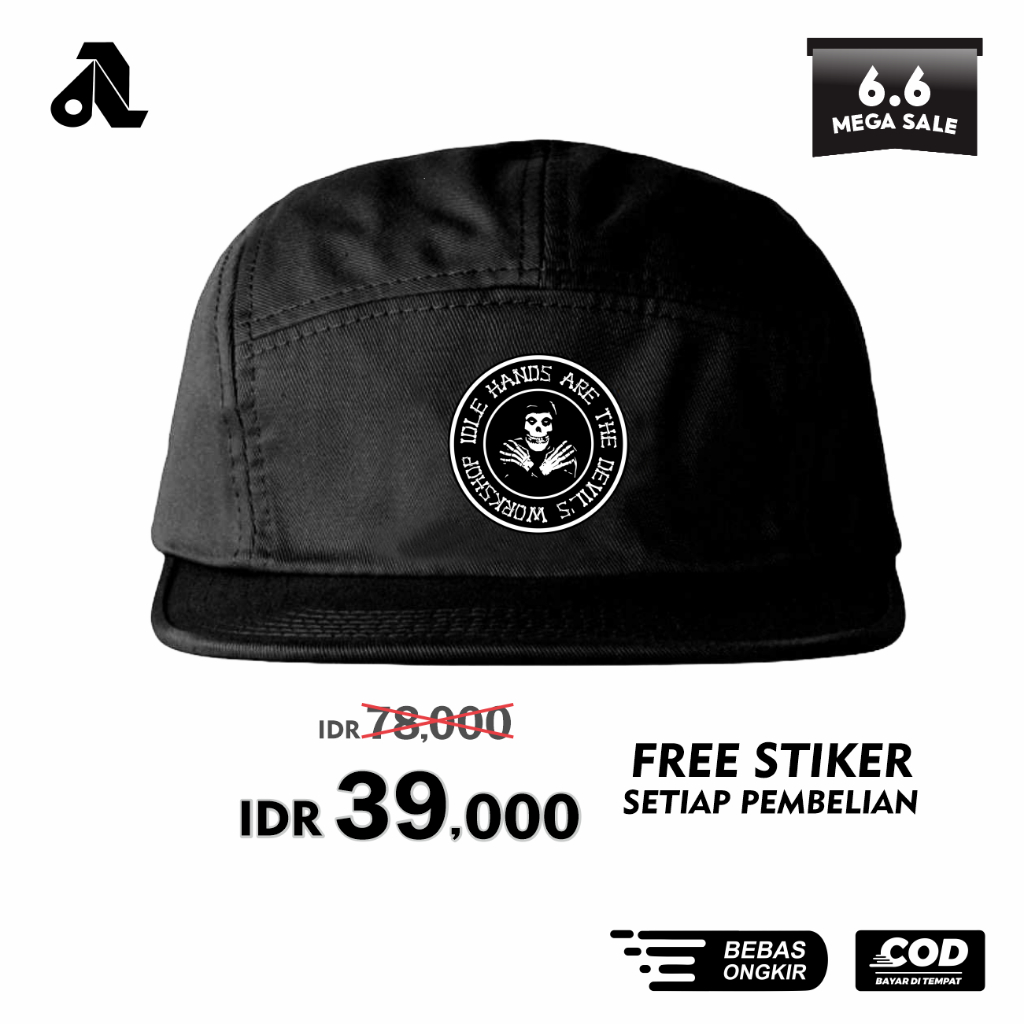 Jual Aneela Topi 5 Panel Five Panel 5 Panel Cap Topi Snapback Topi ...