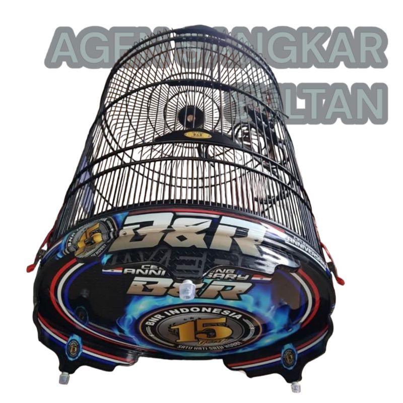Jual SANGKAR KANDANG MURAI BnR DECAL 15th ANNIVERSARY | Shopee Indonesia