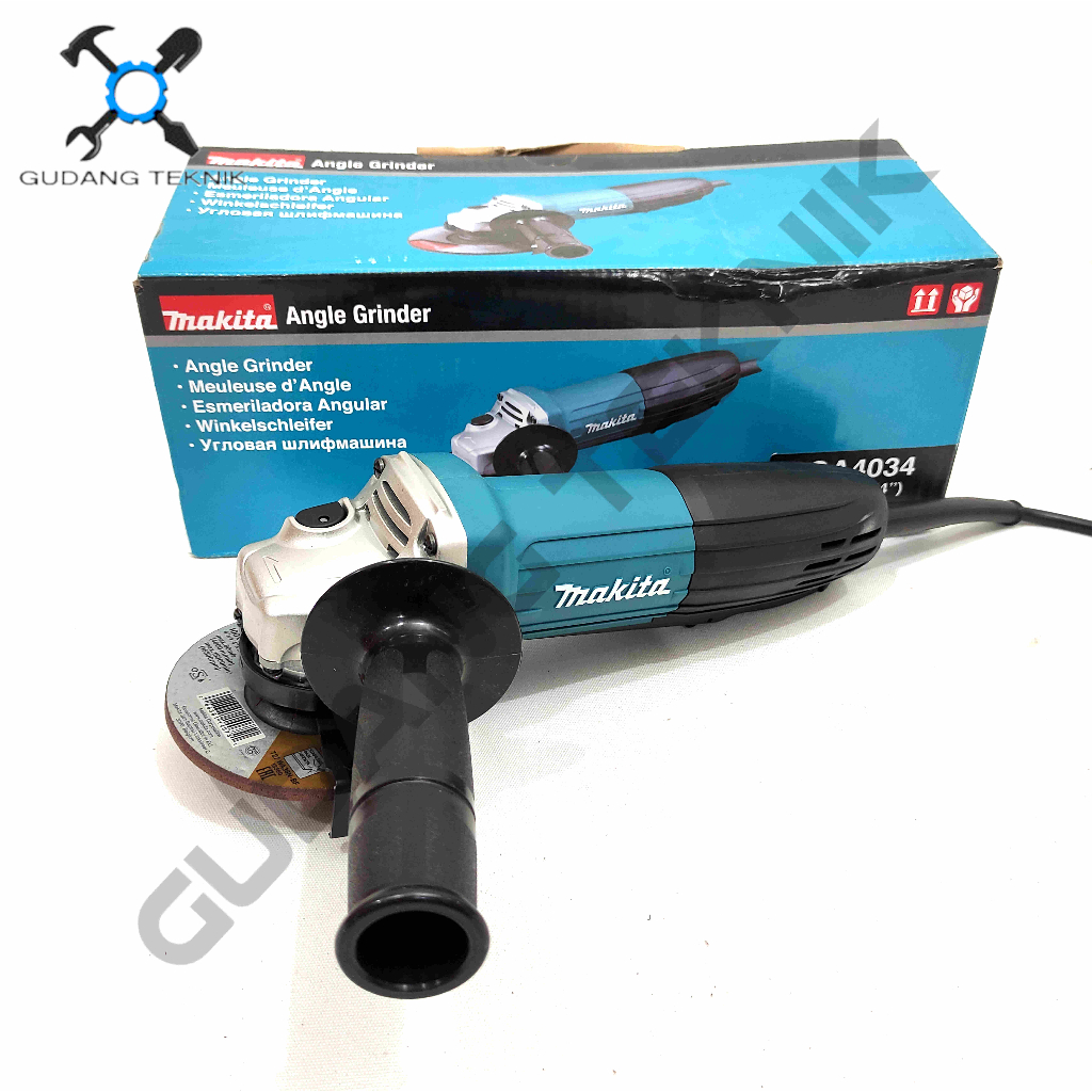 Jual Mesin Gerinda Tangan 4" MAKITA GA4034 / Mesin Gerinda Grinda ...