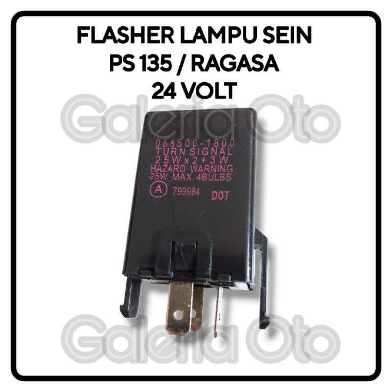 Jual Flasher Sen / Flaser Sein MITSUBISHI PS135 RAGASA / RAGAZA 24 Volt - Kaki 3 ( 3P ) | Shopee ...