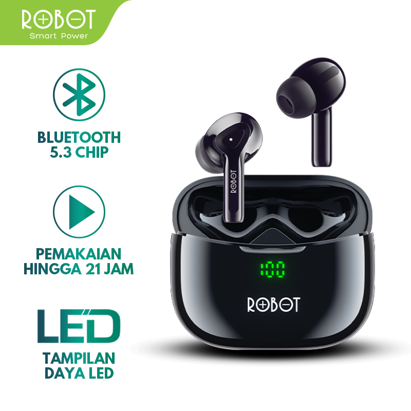 Jual Robot TWS Wireless Earphone Airbuds New T50S Original BT 5.3 True ...